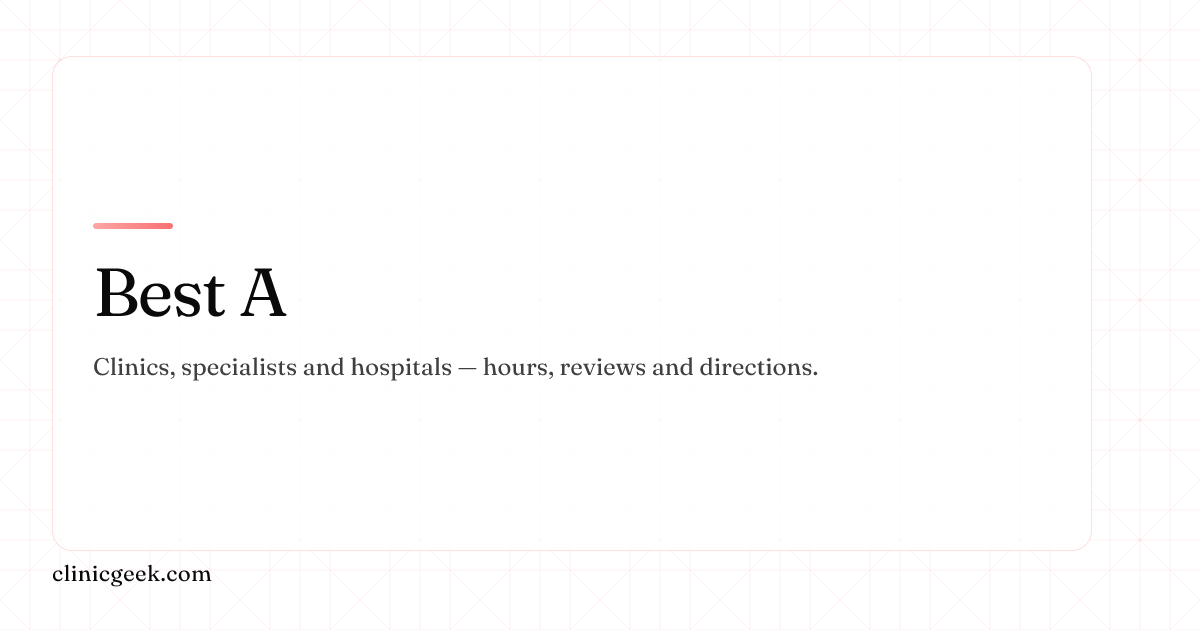Best A&E Near Me in Singapore · ClinicGeek