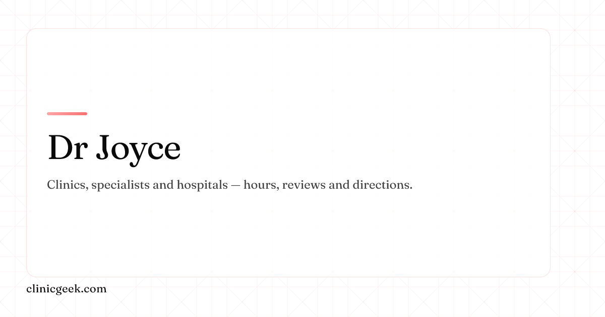 Dr Joyce & Partners Family Clinic (Lady Doctor) | General Practitioner ...